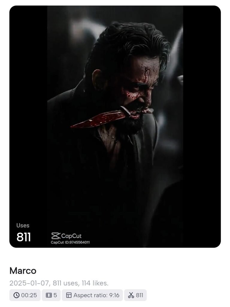 Marco CapCut Template - RDX EDITOR